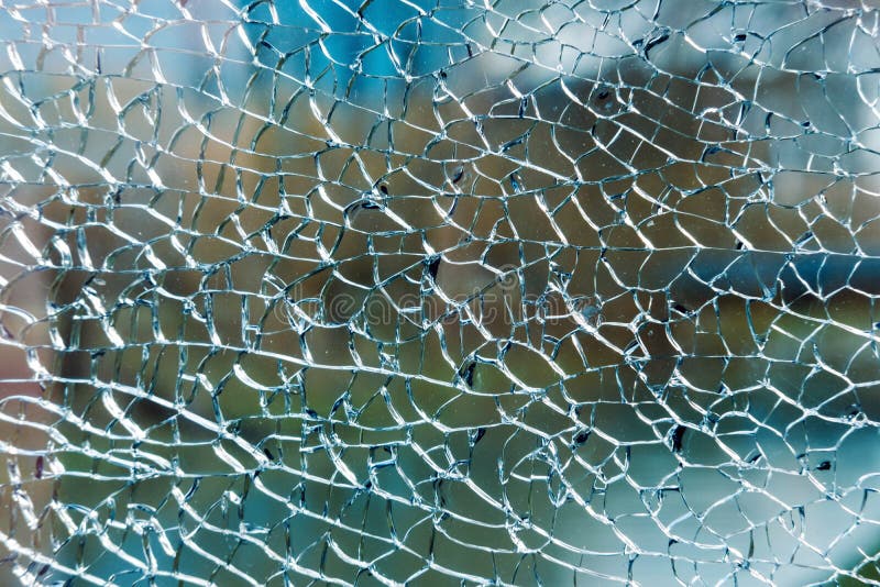 Abstract Texture of Cracked Broken Glass Stock Image - Image of ...
