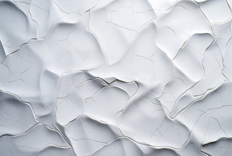 Abstract Texture of Cracked White Paint on a Wavy Surface, Ideal for ...