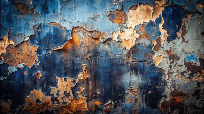 Abstract Texture of Deeply Weathered Paint and Rust. Generative AI ...