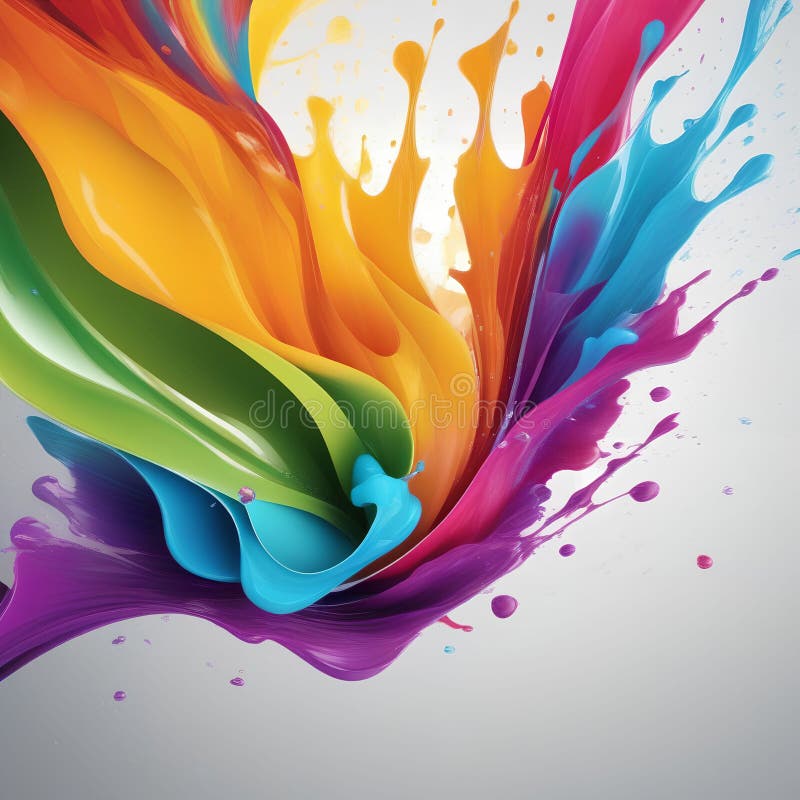 Abstract Texture Designs with Vibrant Water Splashes Color Patterns ...