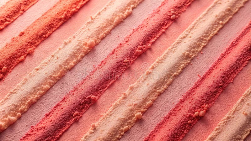 Abstract Texture of Diagonal Powder Stripes in Coral Hues. Generative ...