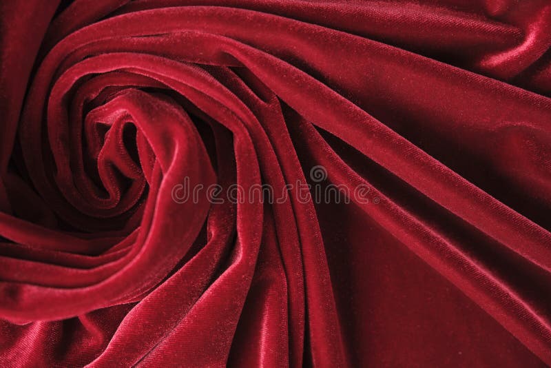 Abstract Texture of Draped Red Velvet Background. Eautiful Textile ...