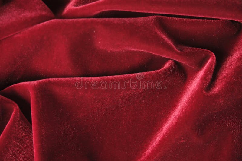 Abstract Texture Of Draped Red Velvet Background. Eautiful Textile ...