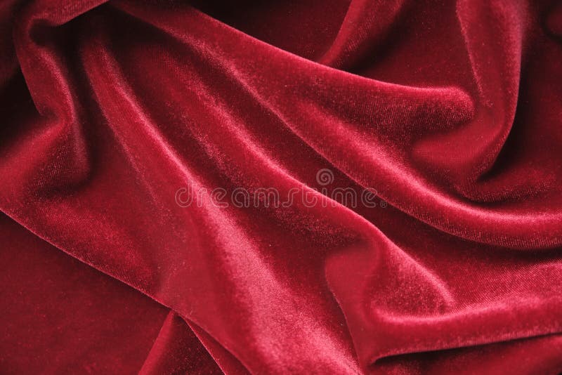 Abstract Texture of Draped Red Velvet Background. Eautiful Textile ...