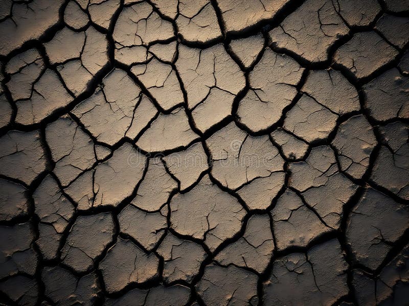 Abstract Texture of Dried Mud. AI Generated Stock Illustration ...