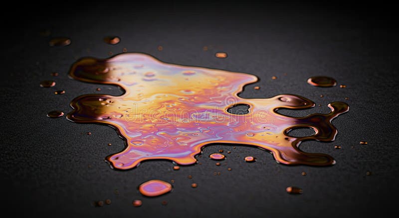 Abstract Iridescent Oil Spill Rainbow Colorful Surface Texture Stock ...