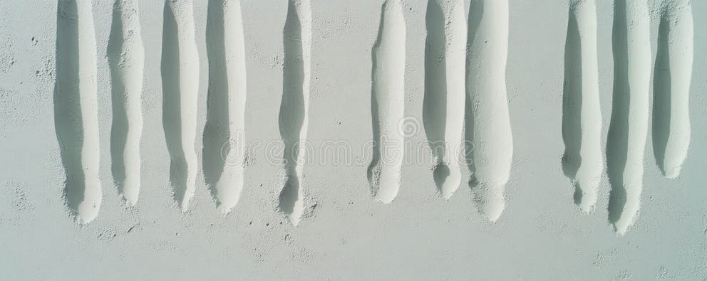Abstract Texture of Fine Vertical Ribs on Smooth Plaster Surface for ...