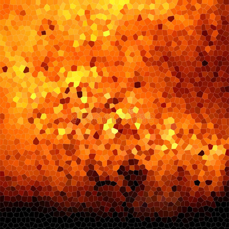 Abstract Texture: Fire Mosaic Stock Illustration - Illustration of ...