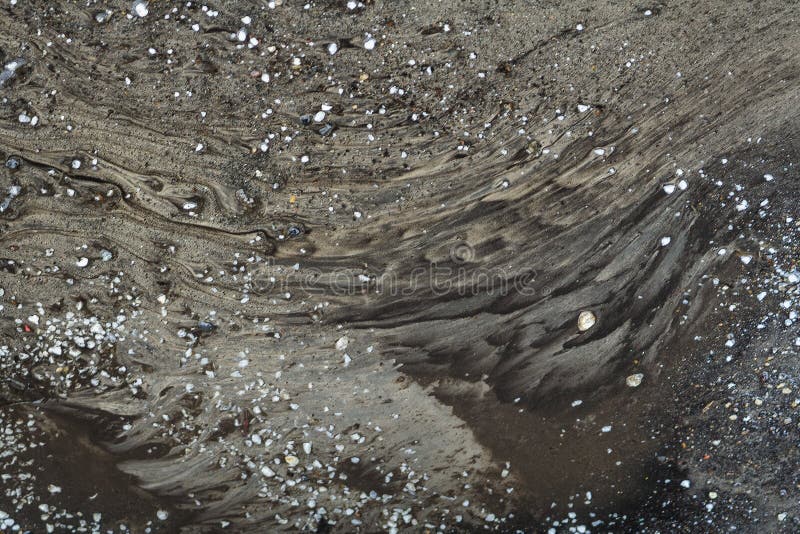 Abstract Texture Formed by Sand and Mud Stock Photo - Image of wash ...