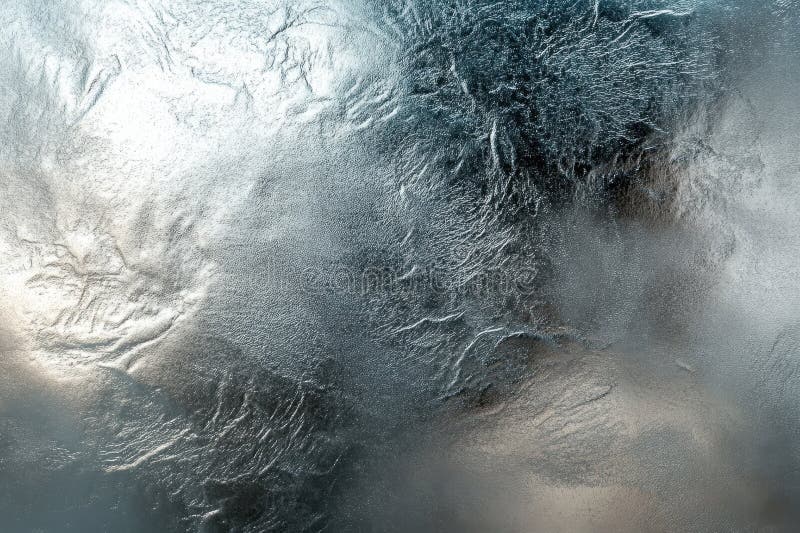 Abstract Texture of Frosted Glass with Light Reflecting through Stock ...