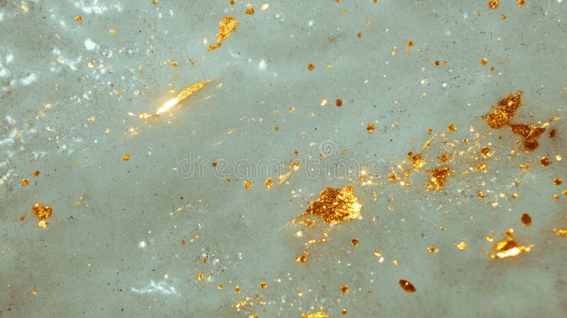 Abstract Texture with Gold Particles on Concrete Surface Stock ...