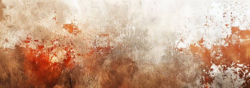 Abstract Grunge Texture: Brown, White, Red Splatter Paint Background ...