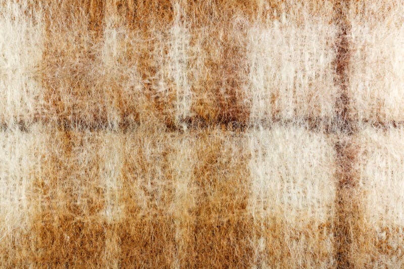 Abstract Texture of Knitted Wool with Brown Stripes. Background of ...