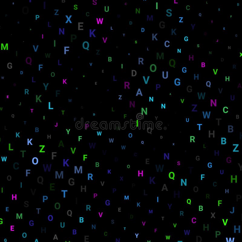 Abstract Texture with Letters. Stock Illustration - Illustration of ...