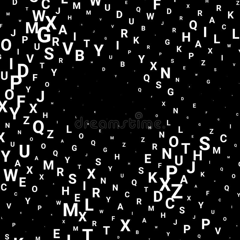 Abstract Texture with Letters. Stock Vector - Illustration of letter ...