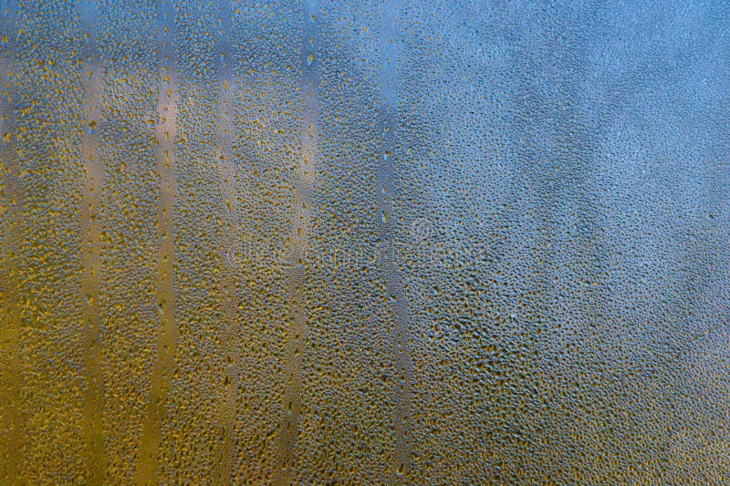 Abstract Texture of Moist Glass with Water Droplets and Soft Focus ...