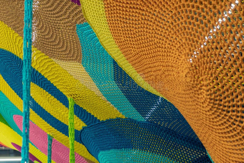 Abstract Texture of Multi-colored Woven Fabrics. Creative Vintage ...