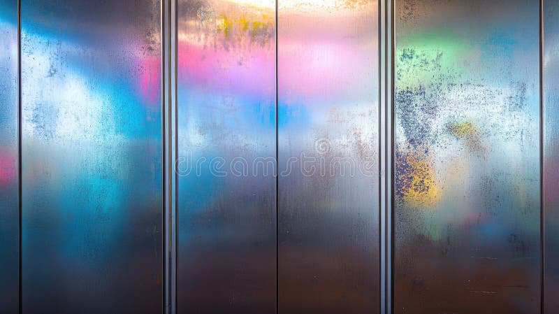 Abstract Texture of Multicolored Metallic Surface with Rough Texture ...