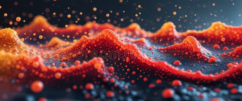 Abstract Texture with Orange and Red Gradient Showing Liquid Like ...