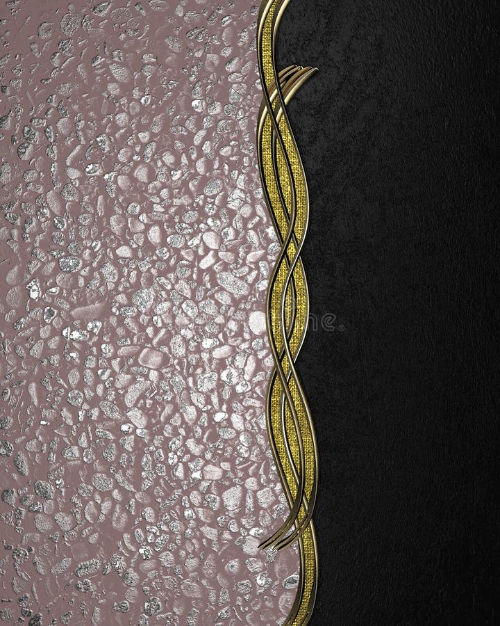 Abstract Texture with a Pattern on the Edge. Stock Illustration ...