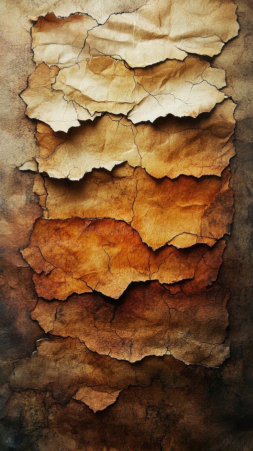 Abstract Texture with Peeled and Cracked Paper Layers Stock Photo ...