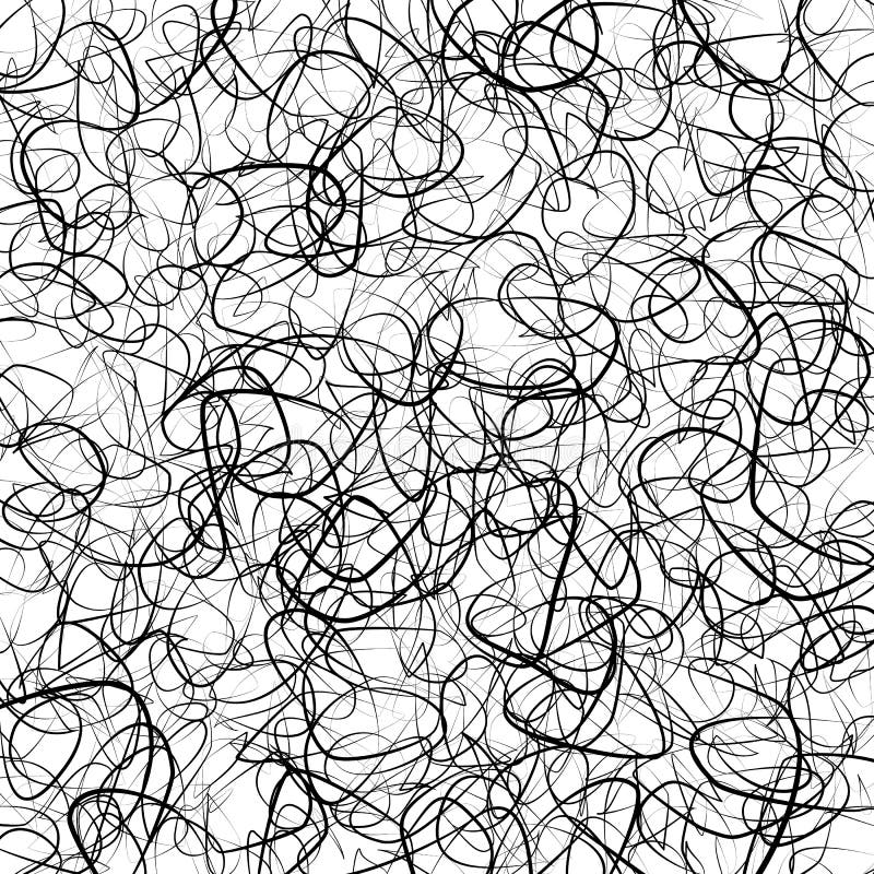 Abstract Texture with Random, Chaotic Lines in Tangled, Jumbled Stock ...