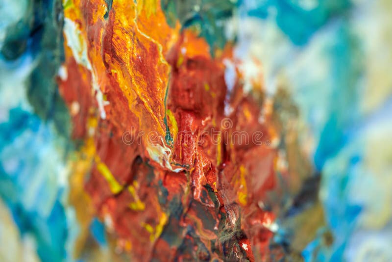 Abstract Texture with Random Color Spots and Smears Stock Photo - Image ...