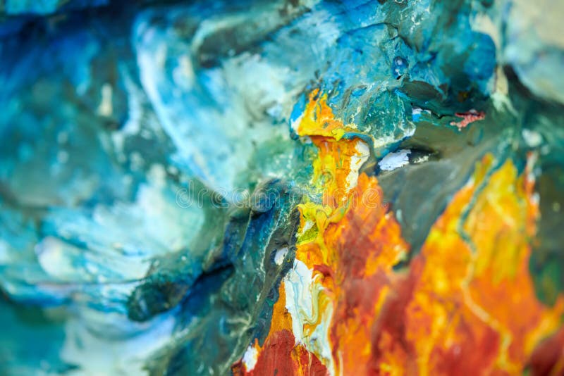 Abstract Texture with Random Color Spots and Smears Stock Photo - Image ...