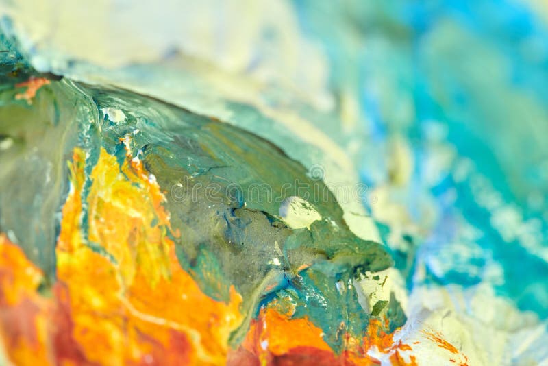 Abstract Texture with Random Color Spots and Smears Stock Image - Image ...