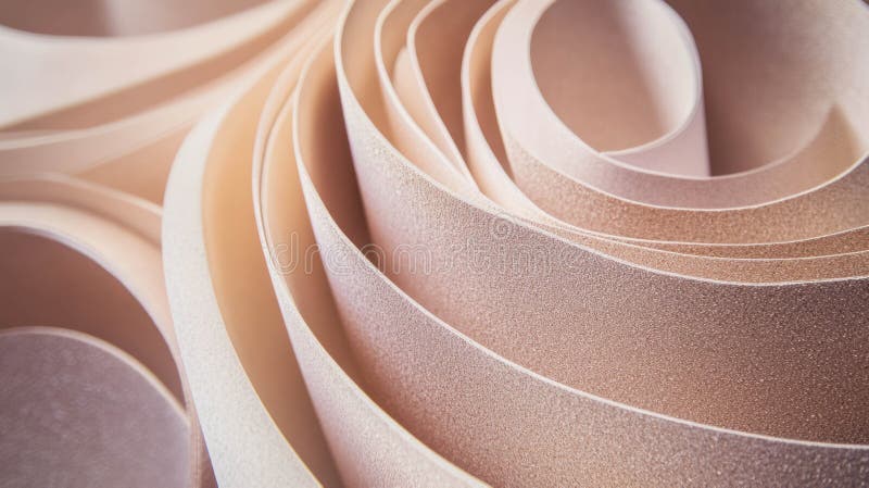 Abstract Texture of Sandpaper Sheets and Rolls in Dynamic Arrangement ...