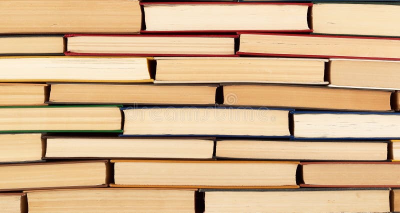 Abstract Texture from Stacks of Various Hardback Books Stock Image ...