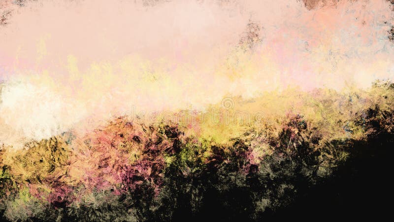 Abstract Sun Background Clouds Rust Rough Wall Illustration Painting ...