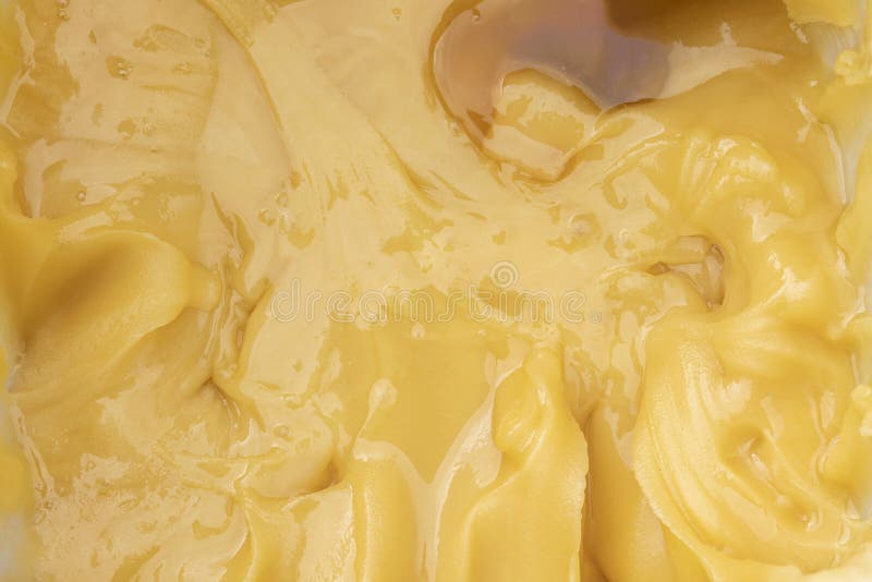 Surface Texture of Liquid Dark Red Color with Air Bubbles of Bee Honey ...