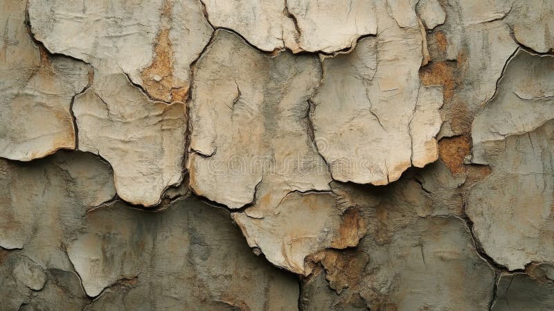 Abstract Texture of Tree Bark Showing Cracks and Flakes Stock ...