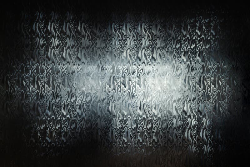 View through Wavy Textured Glass in a Dark Room Stock Image - Image of ...