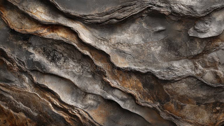 Abstract Texture of Weathered Rock Layers with Natural Shades and ...