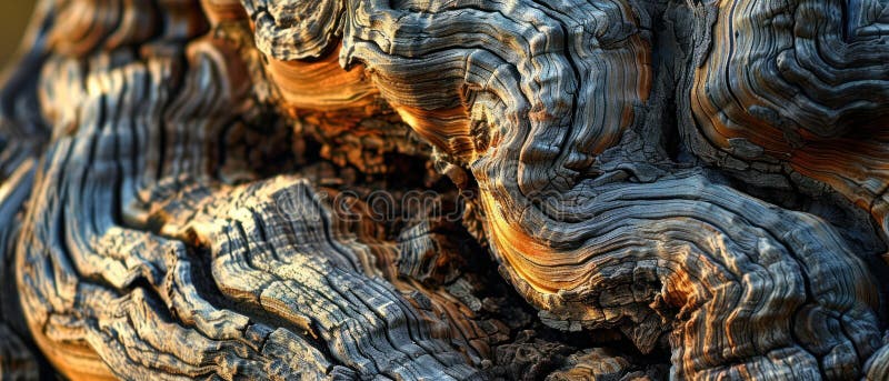 Abstract Texture of Weathered Wood with Deep Grooves and Knots Stock ...