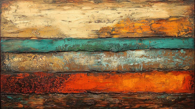 Abstract Textured Artwork Featuring Vibrant Colors and Layered Patterns ...