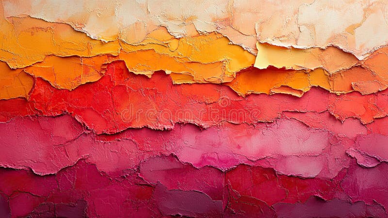 Abstract Textured Artwork with Layered Warm Colors, Ranging from Pale ...