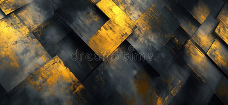 Abstract Textured Background with Black and Gold Geometric Patterns and ...