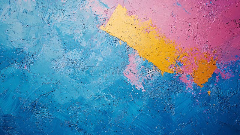Abstract Textured Background Blue Pink and Gold Impasto Paint Texture ...