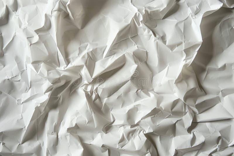 Abstract Textured Background of Crumpled White Paper for Design and ...