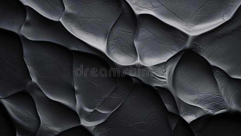 Abstract Textured Background Featuring Dark Wrinkled Surface Depth and ...