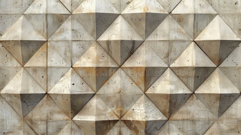 Abstract Textured Background of Geometric Gray Concrete Pyramid Shapes ...