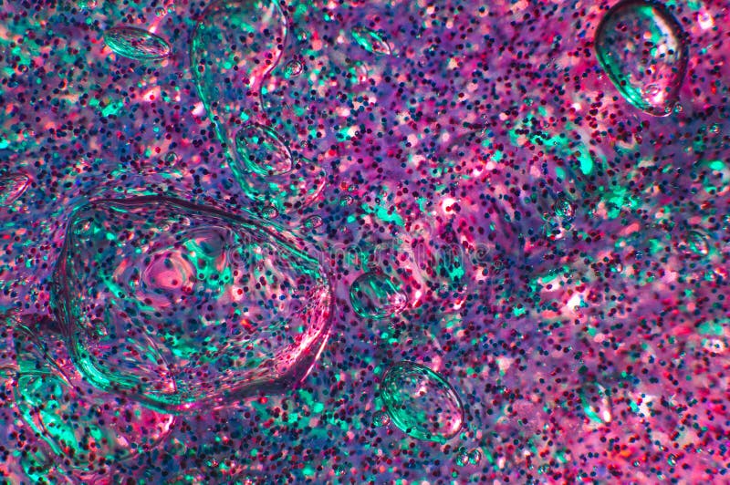 Abstract Textured Background Gradient Slime with Glittering Particles ...