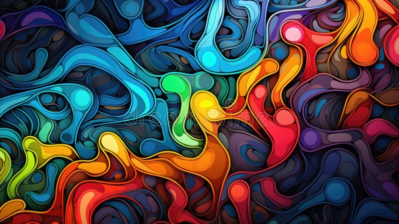 Abstract Neural Pattern Texture Background Stock Illustration ...