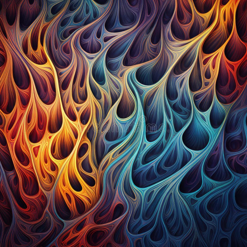 Abstract Neural Pattern Texture Background Stock Illustration ...