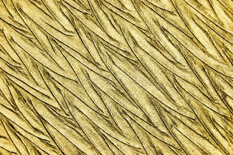 Close Up Luxury Metallic Gold Material Stock Photo - Image of creased ...