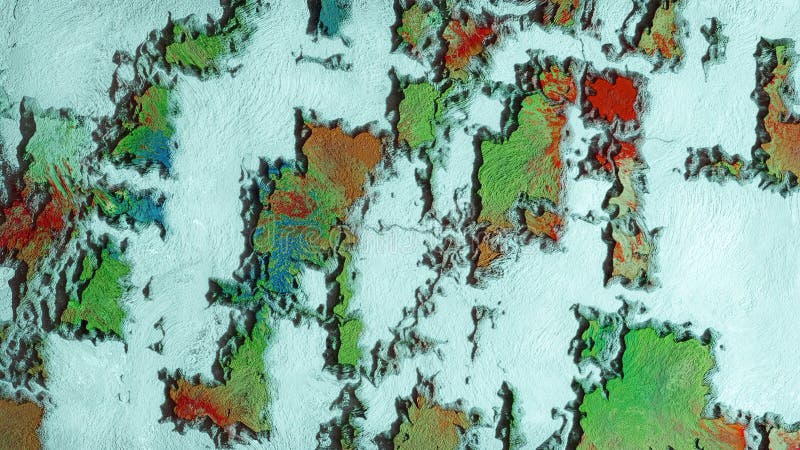 Abstract Textured Background with Rich Colors and Cracks in the Rough ...