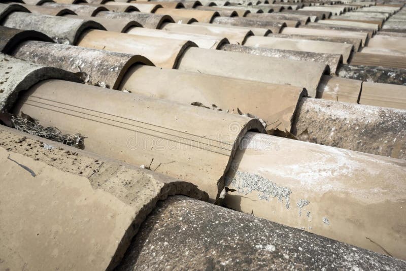 Abstract Textured Background of Wavy Tile Sepia Color Stock Photo ...